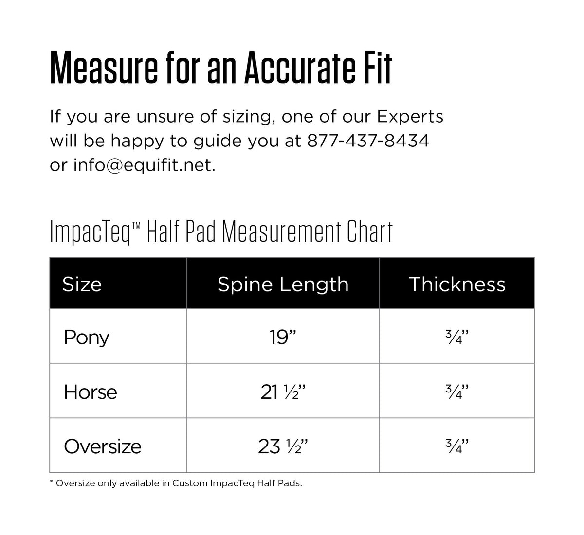 EquiFit ImpacTeq Half Pad-Canterbury Tack – Canterbury Tack & Apparel